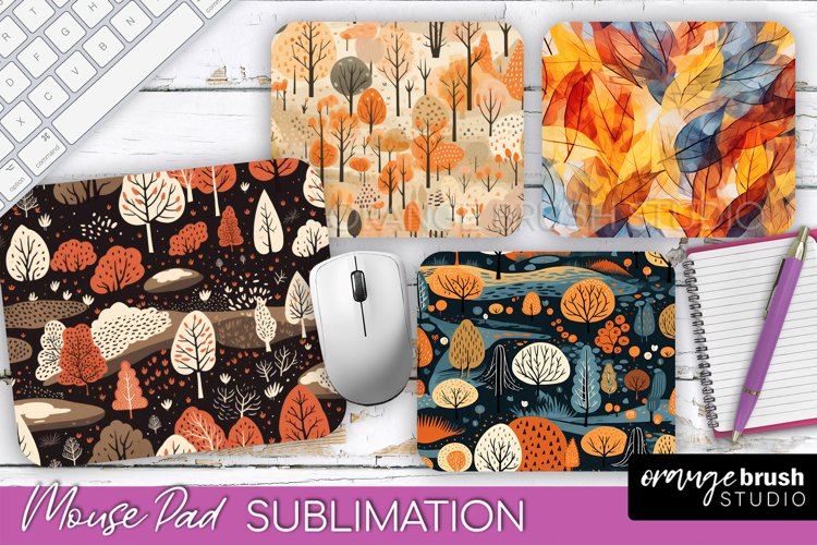 Fall Mouse Pad Designs - Autumn Forest Mousepad (4371373)