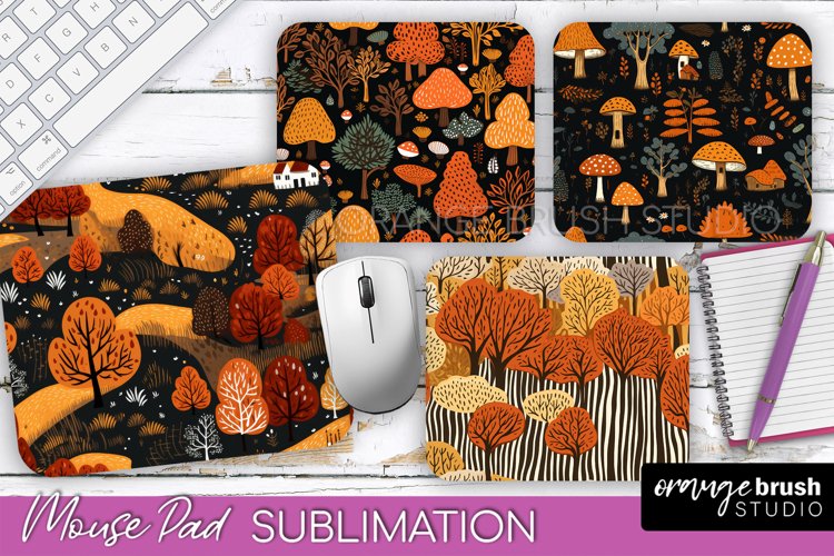 Fall Mouse Pad Designs - Autumn Forest Mousepad (4371377)
