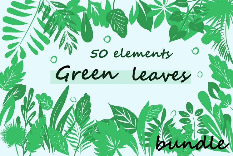 Green leaves Bundle (2050808)