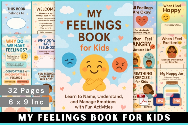 My Feelings Book for Kids