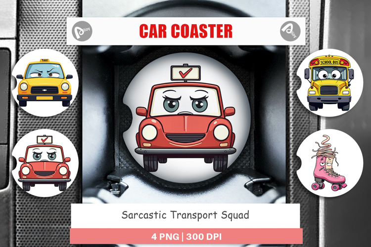 Car Coaster Sarcastic Transport Squad (5821319)