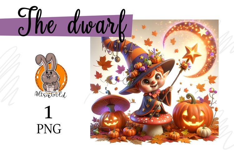 halloween, dwarf, pumpkin