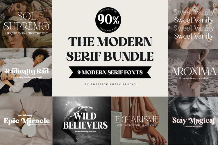 The Modern Serif Font Bundle