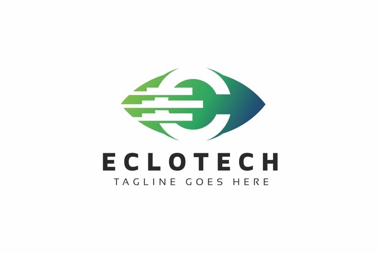 Eco Tech E Letter Logo