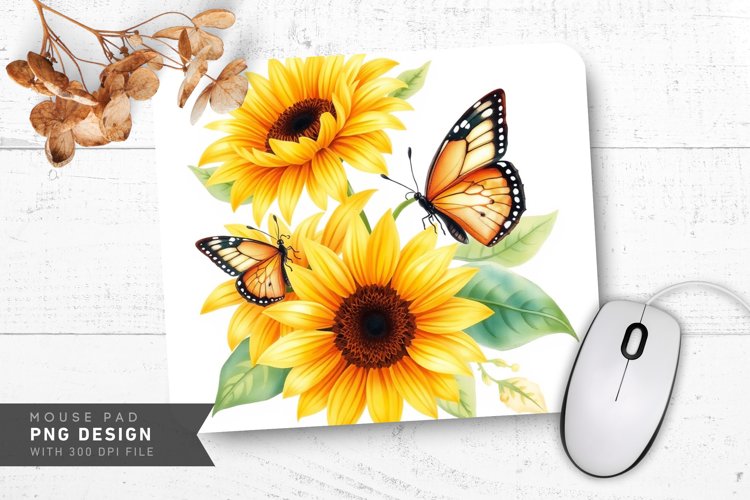 Gentle Whimsical Scene Mouse Pad PNG Design