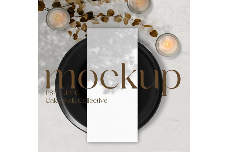 Menu Mockup | Program Mockup | Blank Card Mockup | (2507074)