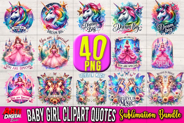 Pink Teddy Bear Baby Shower Clipart BUNDLE