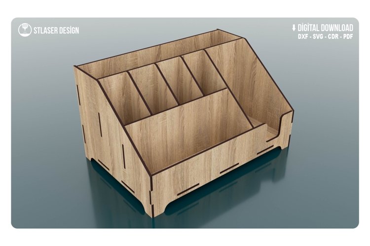 Laser Cut Desktop Organiser Svg Files
