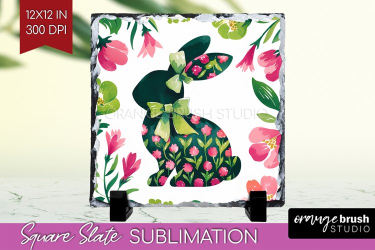 Coquette Easter Slate PNG - Easter Square Slate (5256993)