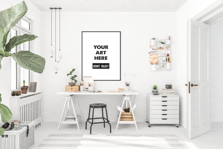 Vertical frame mockup - movable & scalable frame (1810696)