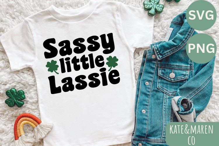 Girl St. Patrick SVG | Sassy Little Lassie SVG