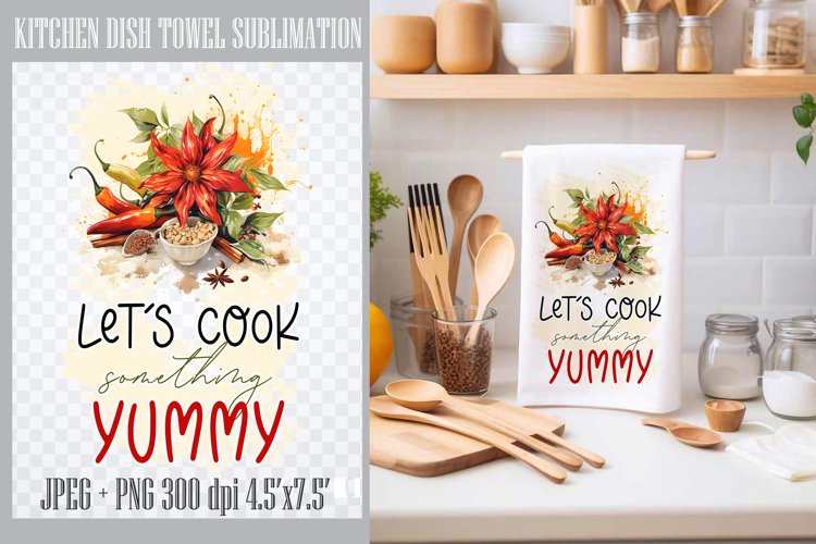 Secret Ingredient | Kitchen Dish Towel Sublimation Png