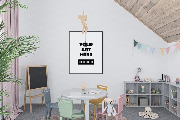 Vertical frame mockup - movable & scalable frame (2133874)