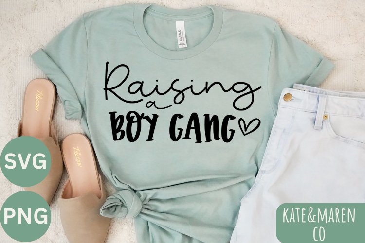 Mom Of Boys SVG | Raising A Boy Gang SVG | Mama Sublimation