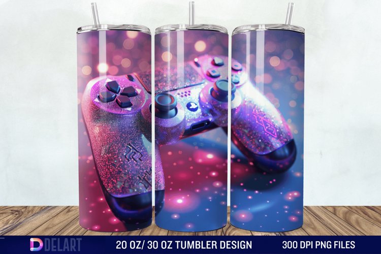 3D Game Controller Tumbler Wrap