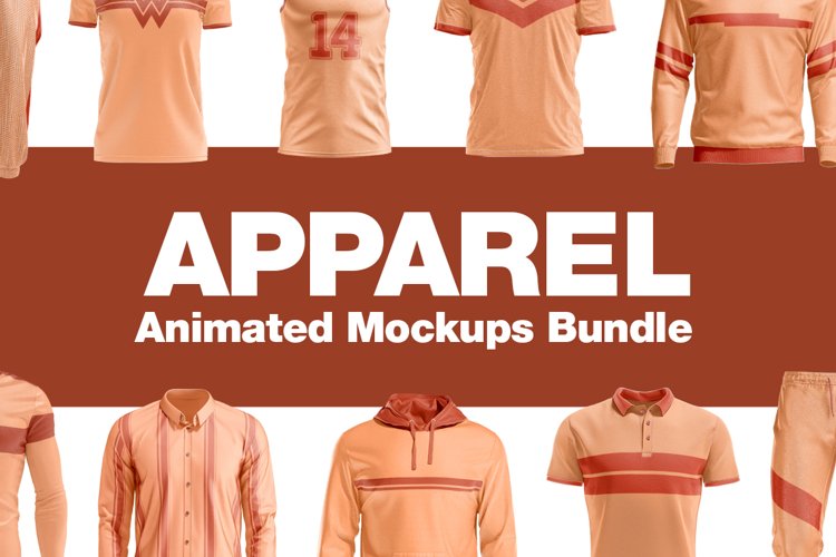 Apparel Animated Mockups Bundle