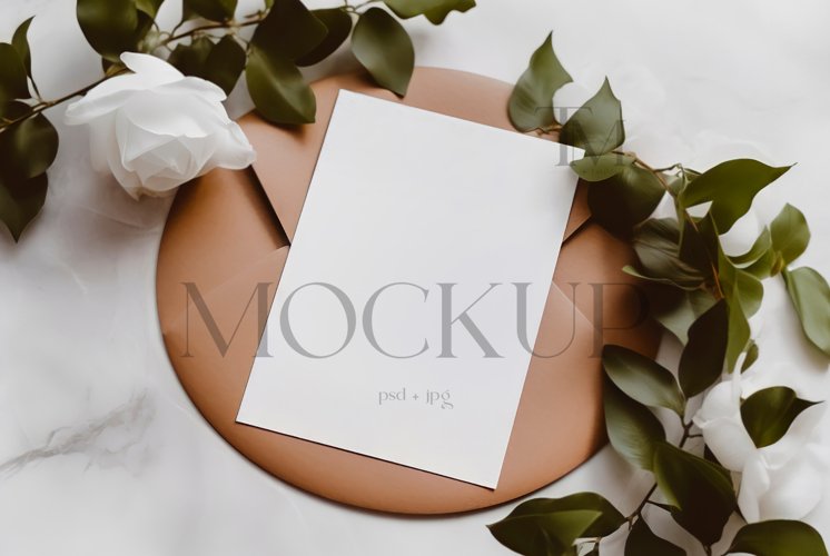 5x7 Card Mockup, White Card Mockup (4602132)
