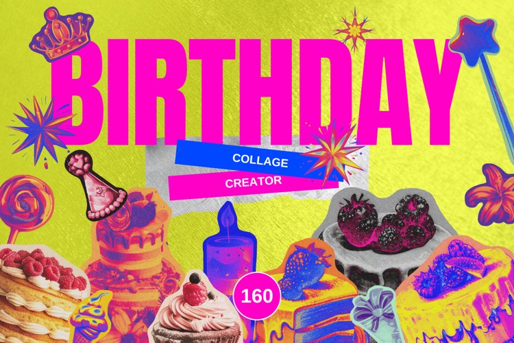 Collage Birthday Greeting Card