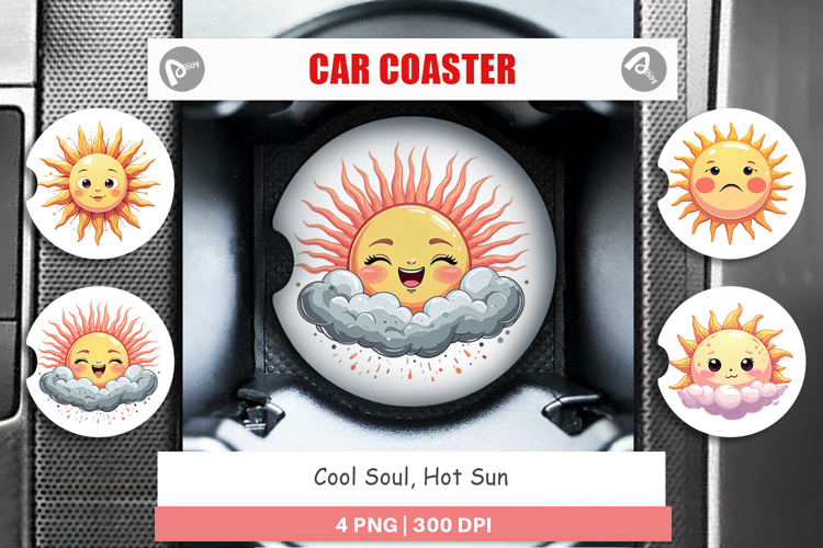 Car Coaster Cool Soul Sun (5658074)