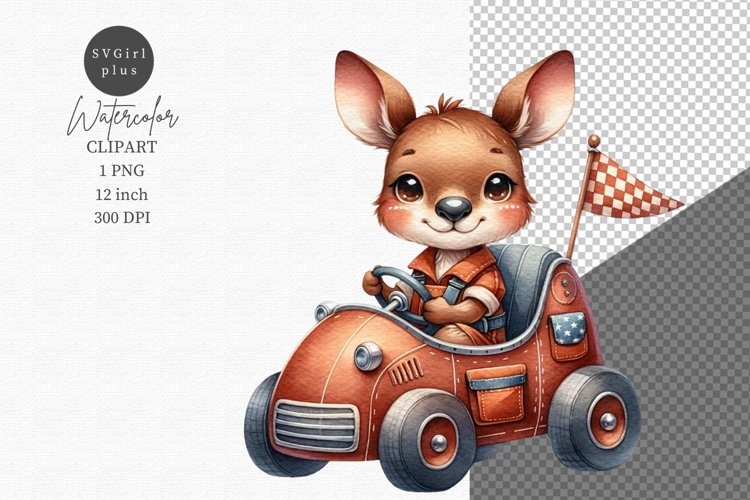 Nursery clipart, Kangaroo clipart, Racing baby