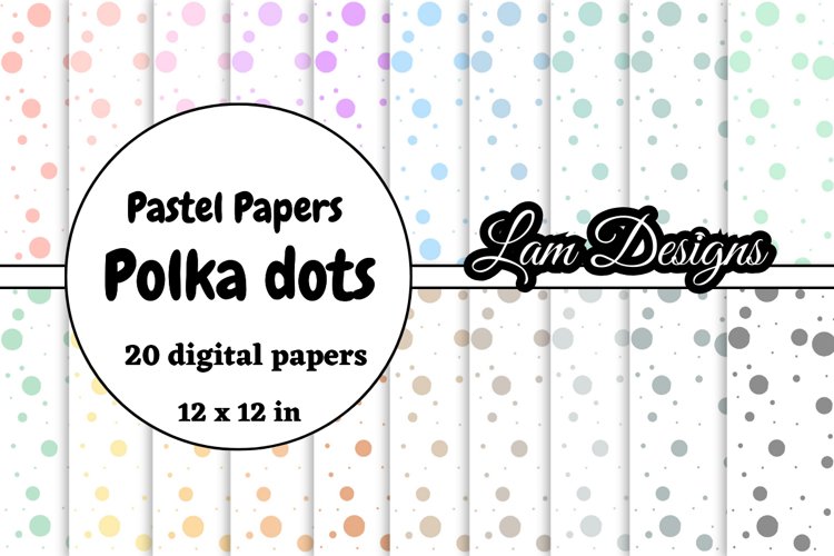hand-drawn polka dots digital papers (5089166)