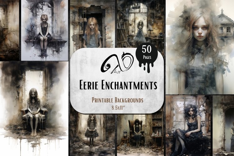 Eerie Enchantments Printable Creepy Backgrounds