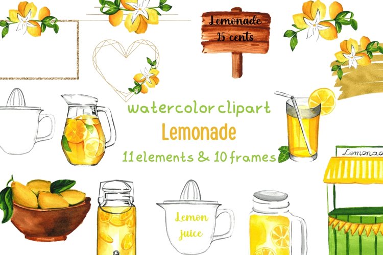 Lemonade Stand Clipart | Design Bundles