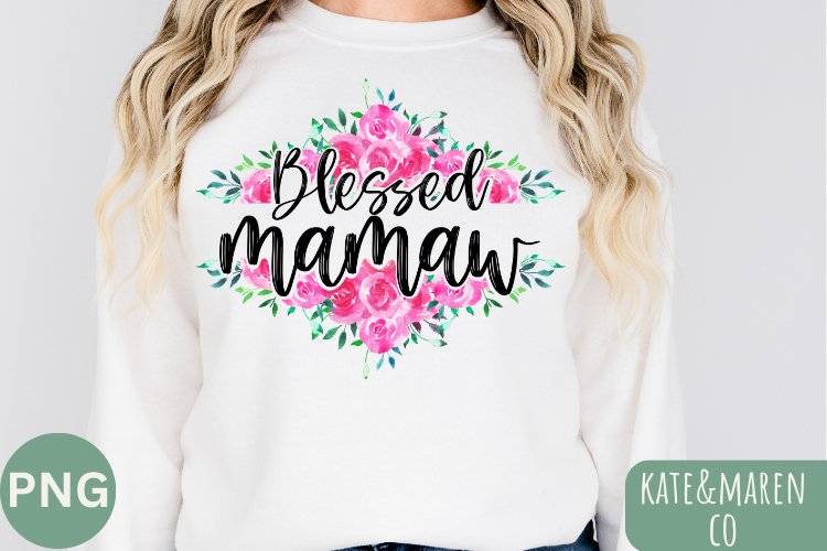 Blessed Mamaw PNG | Mamaw Flower PNG