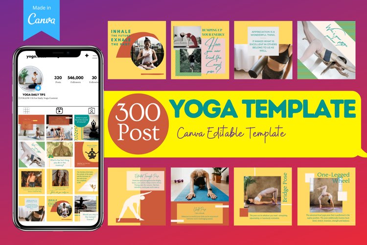 Yoga Templates - Canva Editable Posts