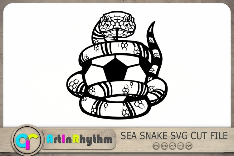 Sea Snake Svg, Snake With Soccer Ball Svg, Snake Svg
