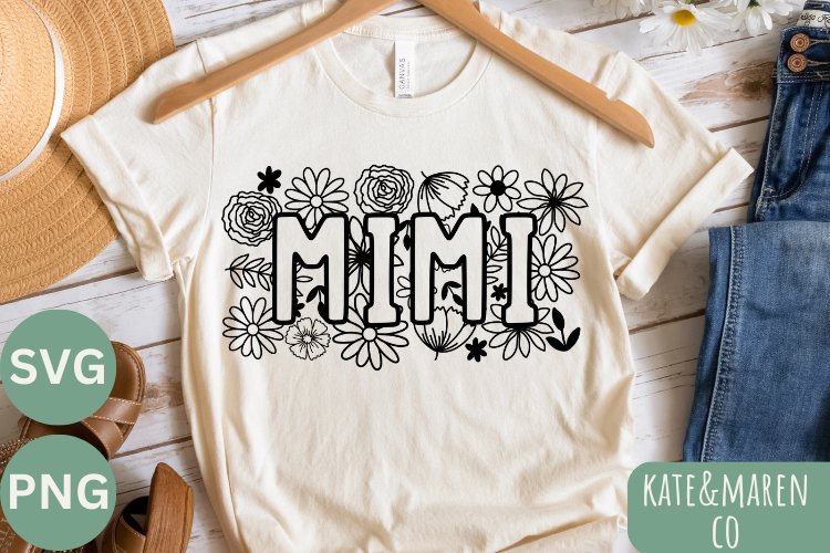 Mimi SVG | Flower Mimi SVG | Mimi Floral SVG