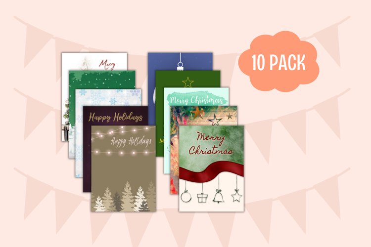 Printable Christmas Cards - 10 MORE Holiday Greeting Cards