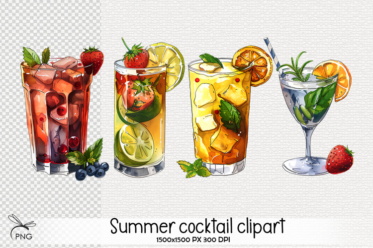 Summer cocktail clipart (6767065)