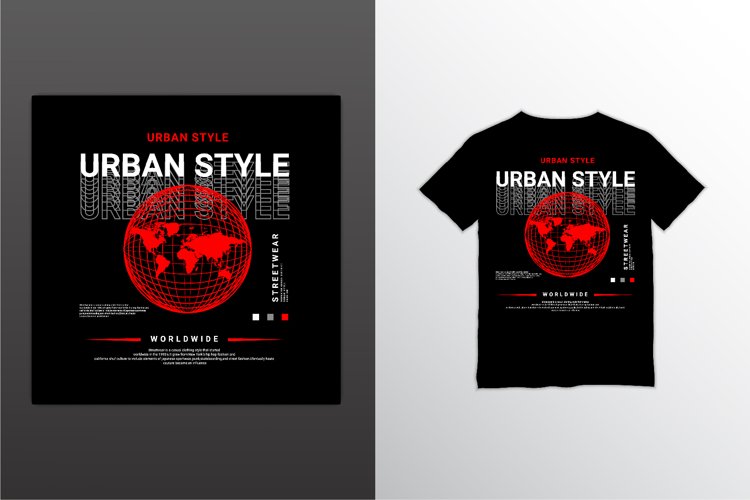 Urban style t-shirt design, suitable for screen printing