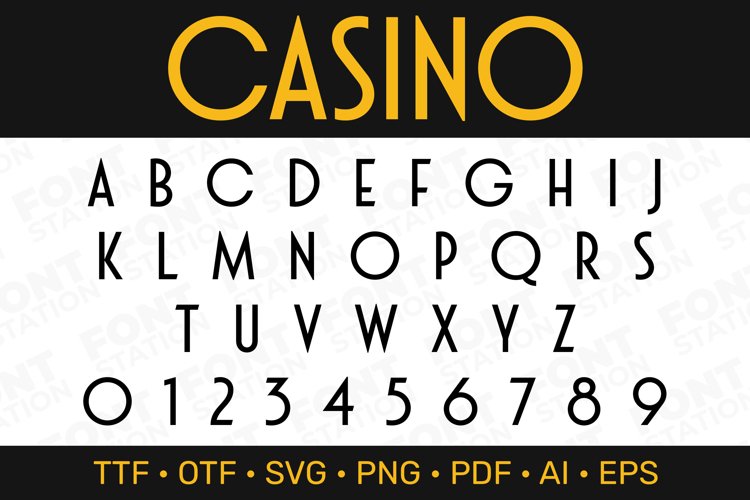 Casino Font - Classy Gambling Font