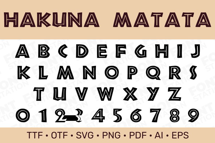 Hakuna Matata Font