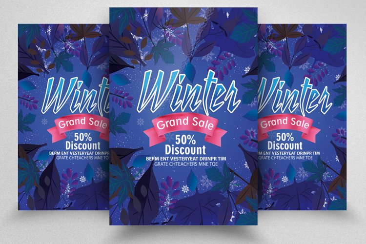 Winter Sale Offer Flyer Template (2116106)