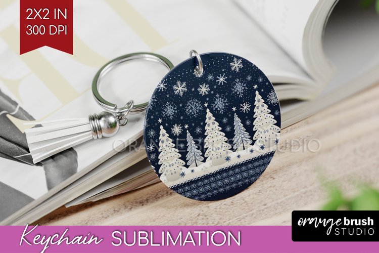 Nordic Christmas Keychain PNG - Winter Keychain (4743743)