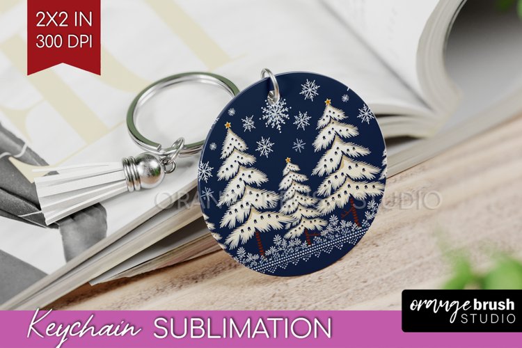 Nordic Christmas Keychain PNG - Winter Keychain (4743783)
