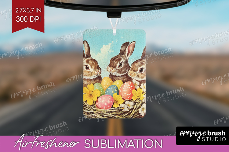 Retro Easter Air Freshener PNG - Easter PNG (5332263)