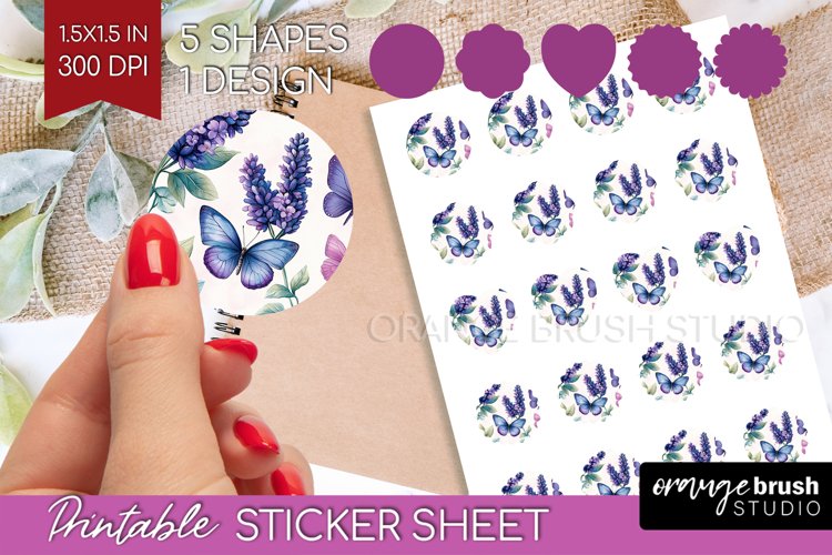 Spring Blossom Round Sticker - Flowers Printable (5033393)