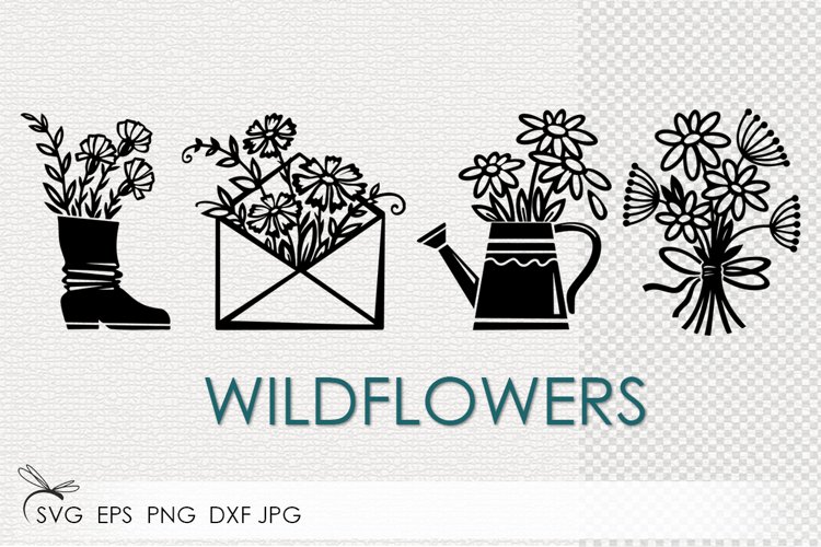 Wildflowers SVG - 4 Variations