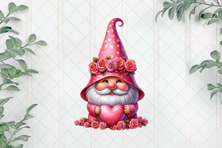 Valentines Gnomes Sublimation Clipart (3025879)