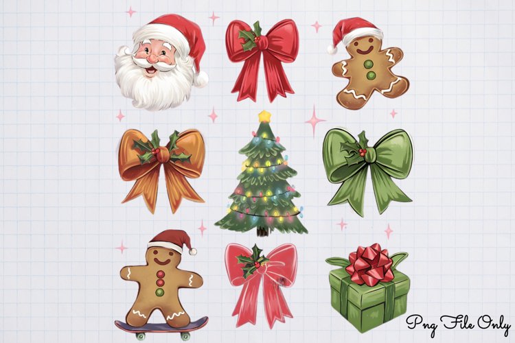 Christmas Elements Clipart PNG (4650584)