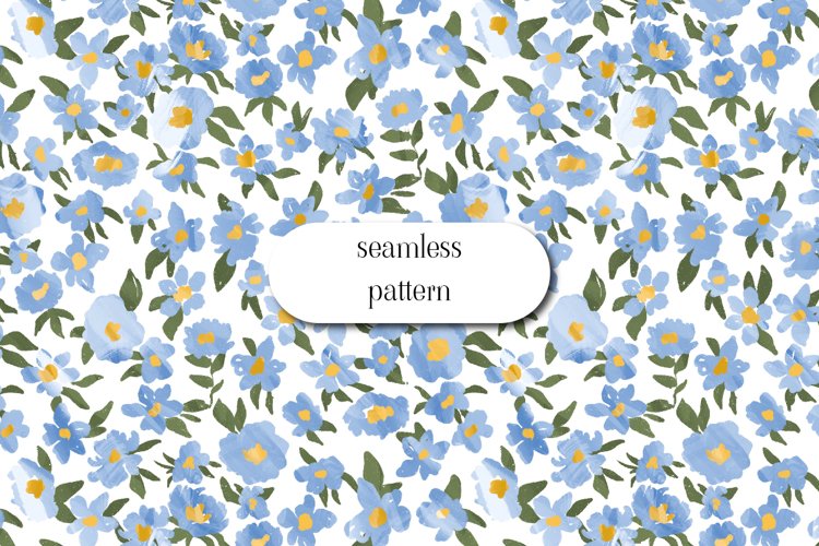 Cute minimalist seamless pattern with tiny flowers (5248014)