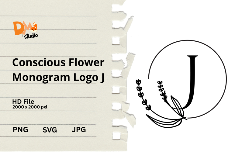 Conscious Flower Monogram Logo (6082603)