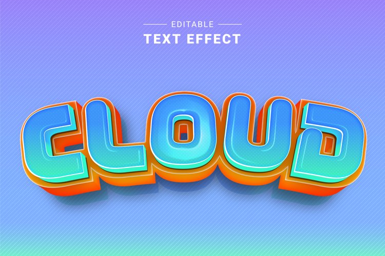 Editable Text Effect for Illustrator. Vector (1728653)