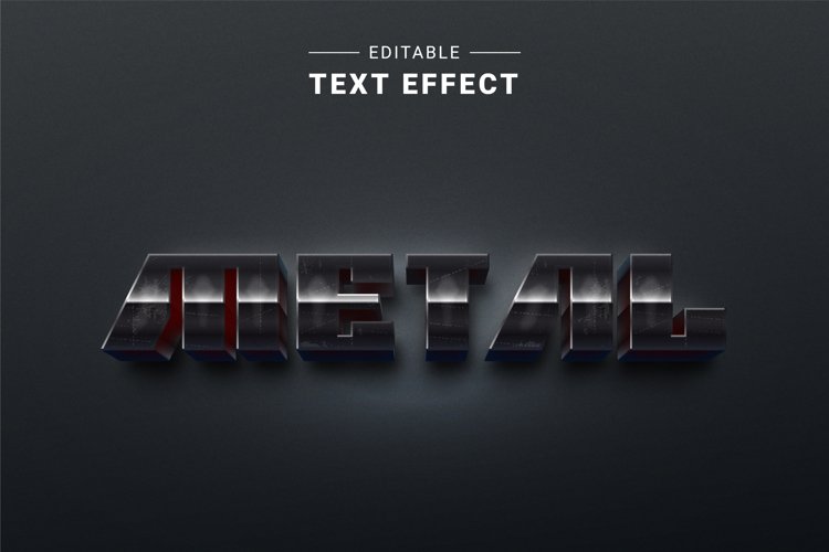 Editable Text Effect for Illustrator. Vector (2126363)