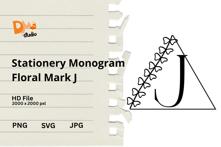 Stationery Monogram Floral Mark (6053678)