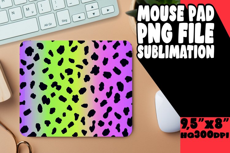 Abstract Leopard Print Mouse Pad PNG